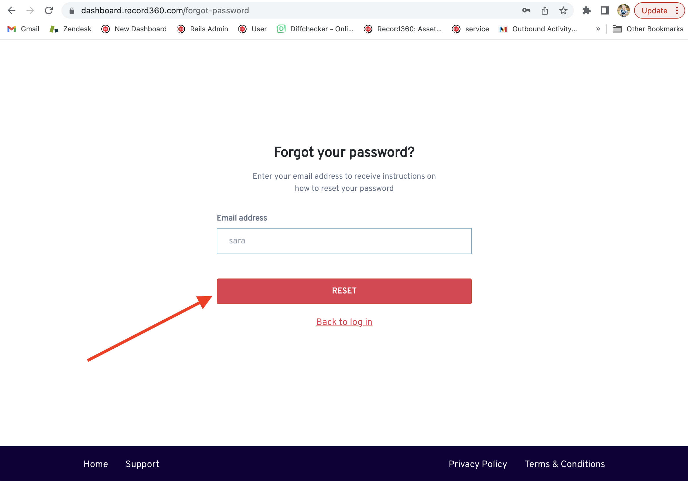 Reset your password – R360 Help Desk