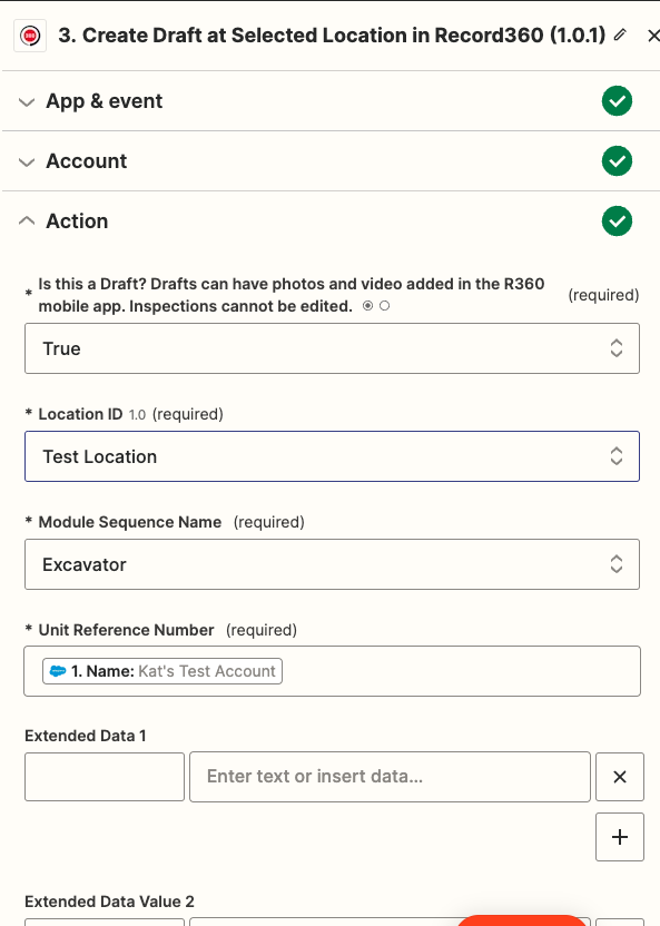 Zap Examples - Salesforce - Create a draft inspection when a Salesforce Record is Updated – R360 ...